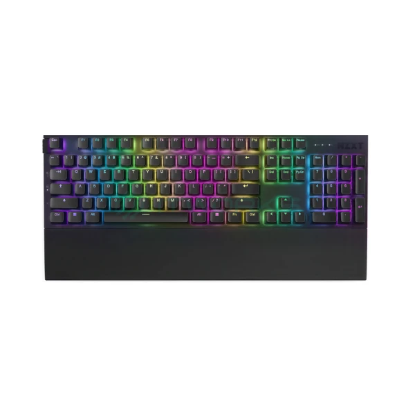 NZXT Function 2 RGB Full Size 8K Wired Mechanical Keyboard with Optical ...